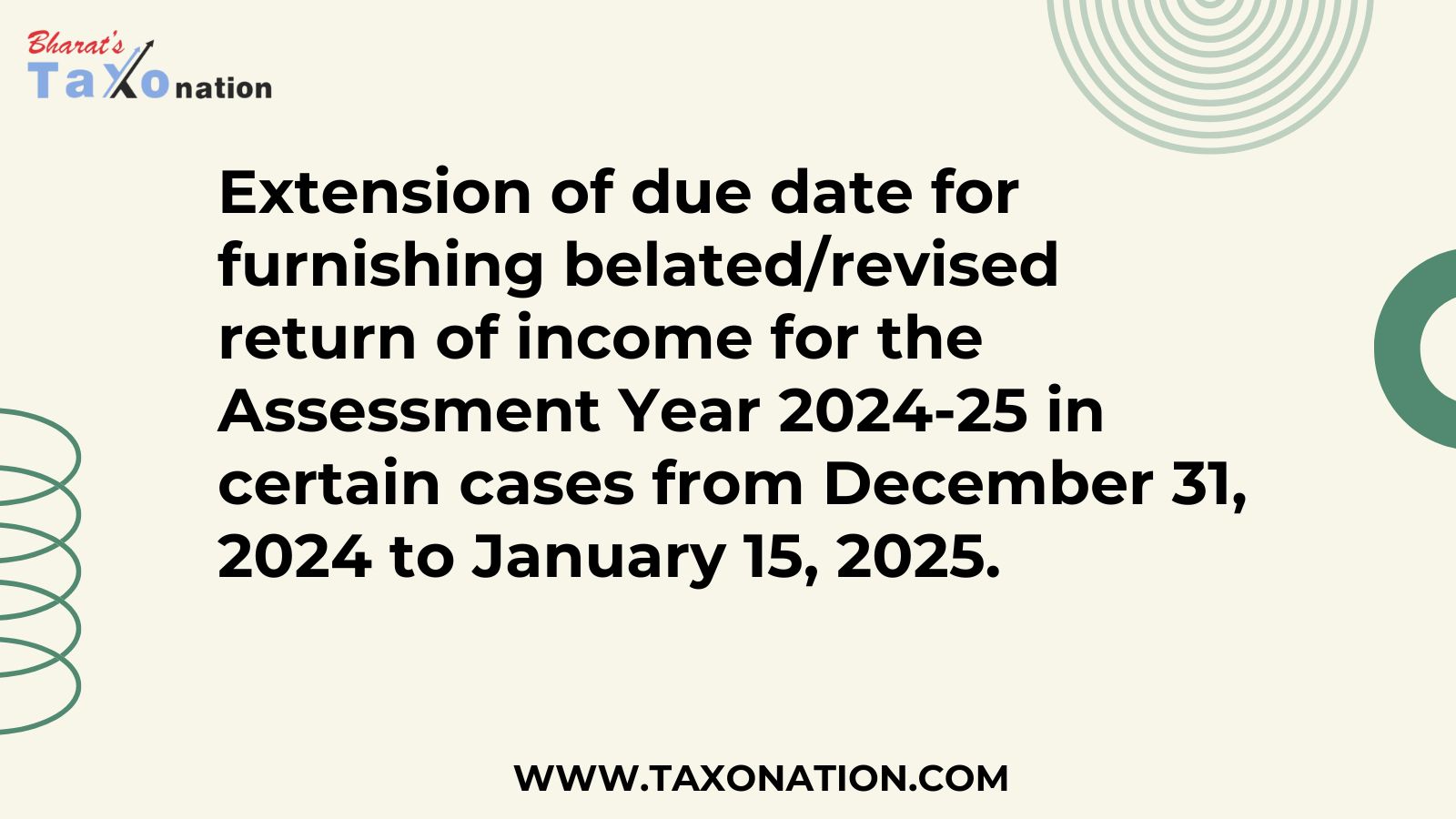 Extension of due date for furnishing belated/revised return of income ...
