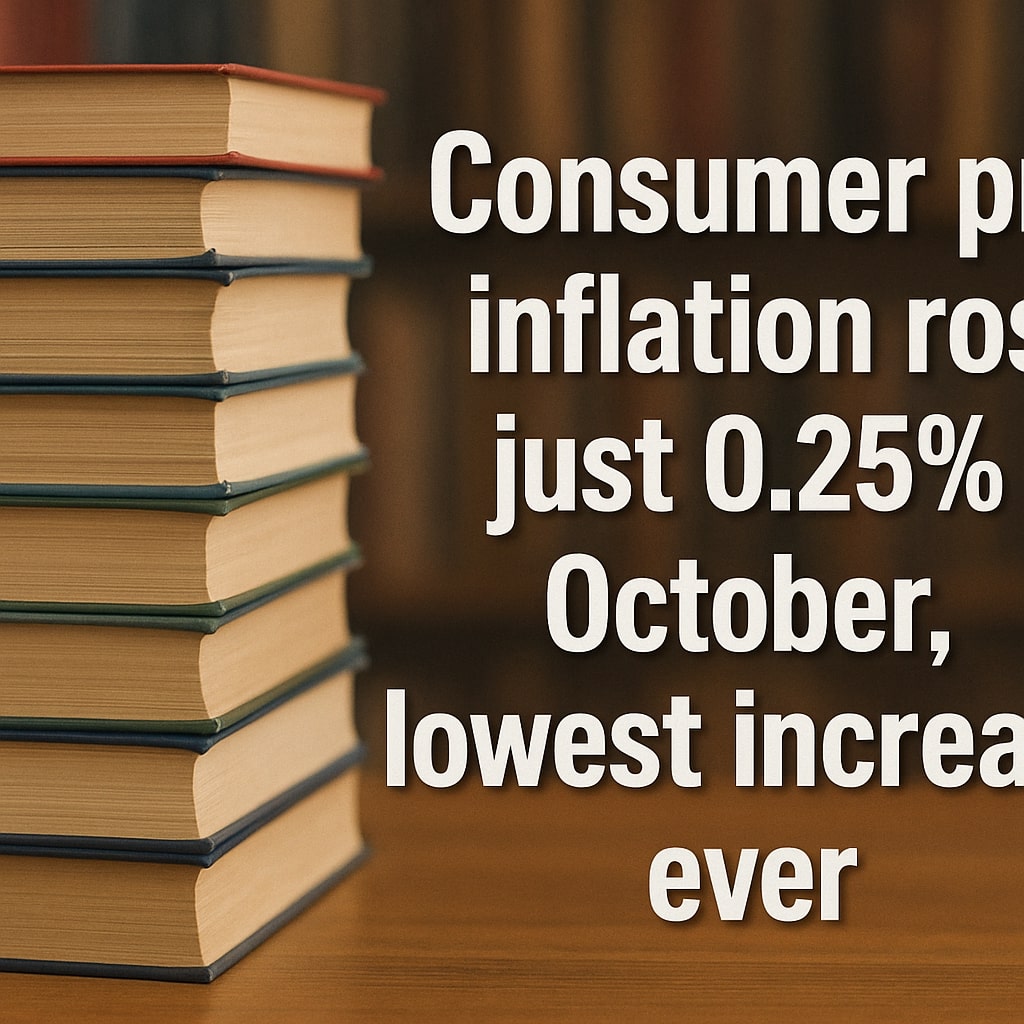 October CPI Inflation Hits Record Low at 0.25% Amid GST Rate Cuts